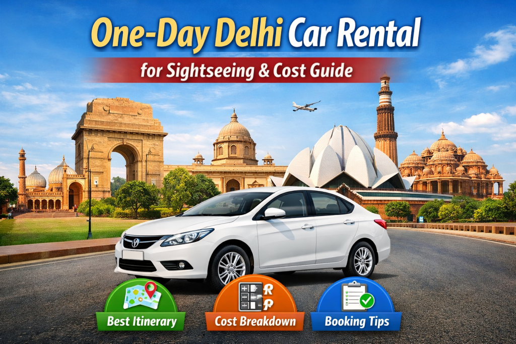 One-Day Delhi Car Rental for Sightseeing & Cost Guide